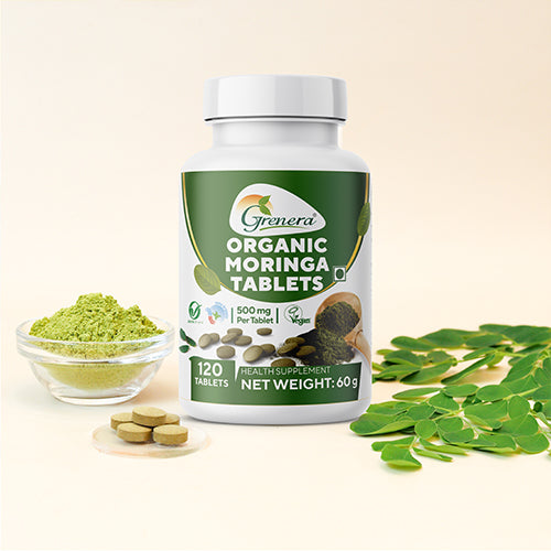 Moringa Tablets, Made with Organic Moringa Leaf Powder – greneraindia
