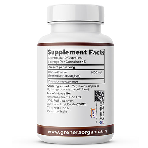 Haritaki (harad) Capsules for Healthy Living – greneraindia